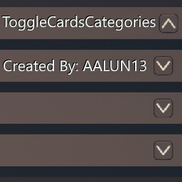 ToggleCardsCategories | Thunderstore - The ROUNDS Mod Database
