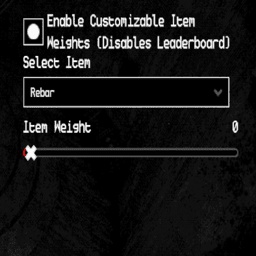 Decompiled source of CustomizableItemWeights | Thunderstore - The White Knuckle Mod Database