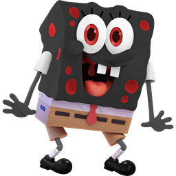 Black and Red Spongebob | Thunderstore - The Nickelodeon All-Star Brawl ...