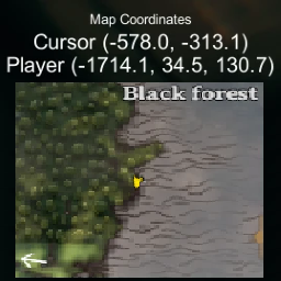 MapCoordinatesDisplay | Thunderstore - The Valheim Mod Database